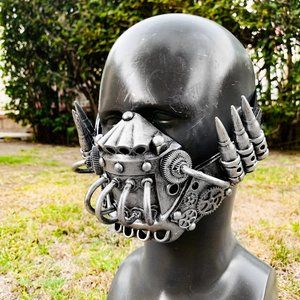 UniMasquerade | Other | Silver Steampunk Bullet Jaw Halloween Mouth ...